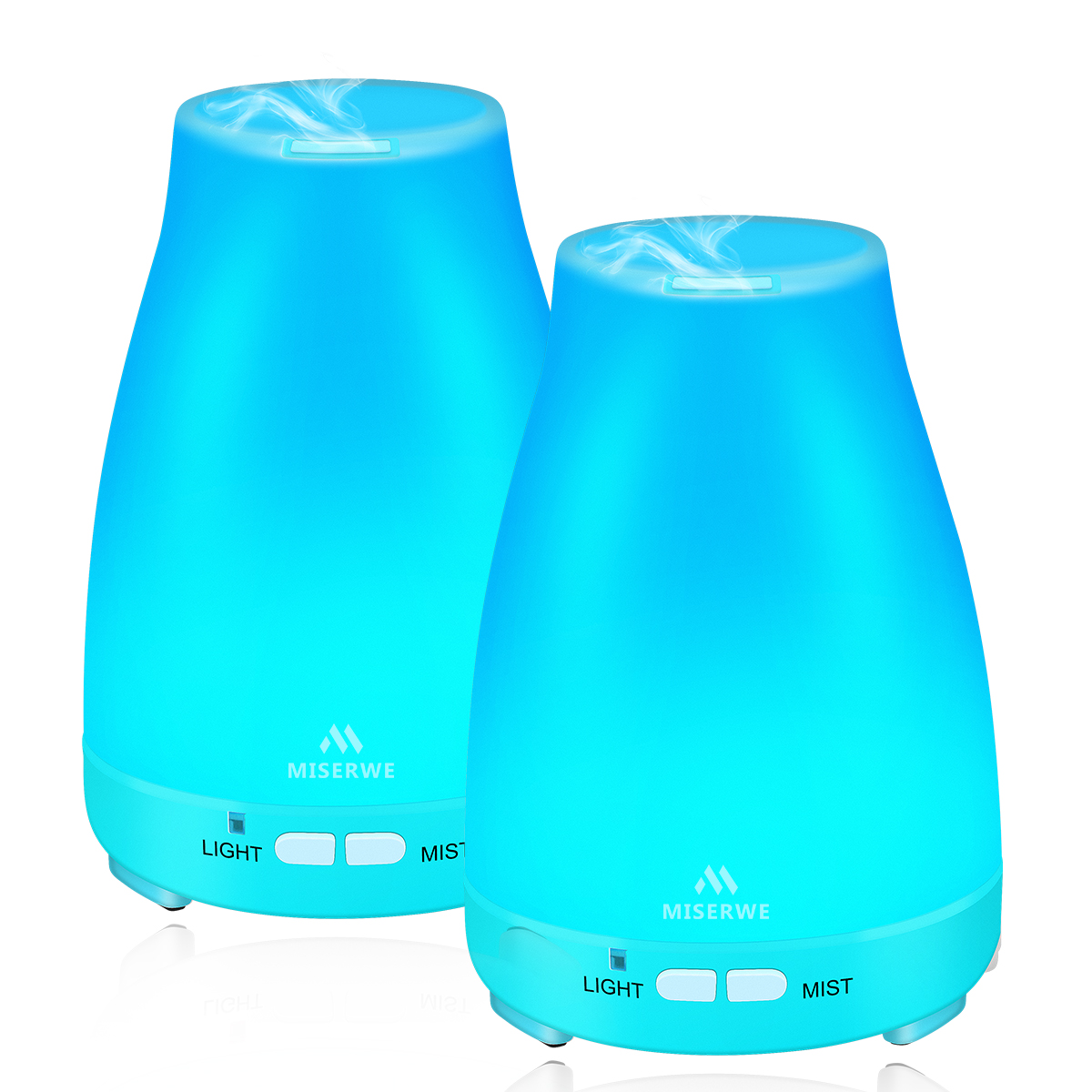 2 Pack 200ML Diffuser Waterless Auto Shut-Off Essential Oil Diffuser ...