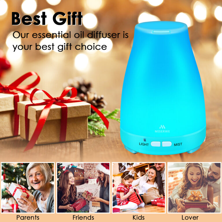 Miserwe 200ML Essential Oil Diffuser Ultrasonic Mist Humidifiers ...