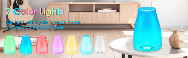 Miserwe 200ML Essential Oil Diffuser Ultrasonic Mist Humidifiers ...